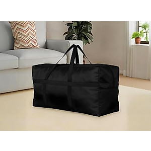DoYiKe Extra Large Storage Duffle Bag with Zippers and Handles, Heavy Duty Big Foldable Duffle Bag for Travel-42x23x13.5Inch