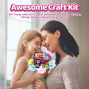 Wiseplz Flower Crafts Kit for Kids, 2 Packs Arts and Crafts for Kids Ages 3 -12 DIY Craft Project for Girls & Boys Art Supplies Sets for Kids Ages 5 -12 Year Old Birthday Gifts for Girls