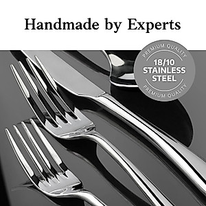 Artaste 56501 Rain II Forged 18/10 Stainless Steel Salad Fork, 7-Inch, Set of 12