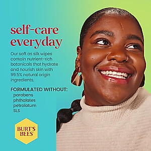 Burt's Bees Micellar Facial Towelettes With Coconut and Lotus, Pre-Moistened Towelettes for All Skin Types, 99.5 Percent Natural Origin Skin Care, 30 ct. Package