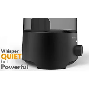Cool Mist Humidifier, Magictec 2.5L Bedroom Essential Humidifier Diffuser, Baby Humidifier with Adjustable Mist Output, Auto Shut Off, Super Quiet 360° Nozzle- Lasts Up to 24 Hours BLACK