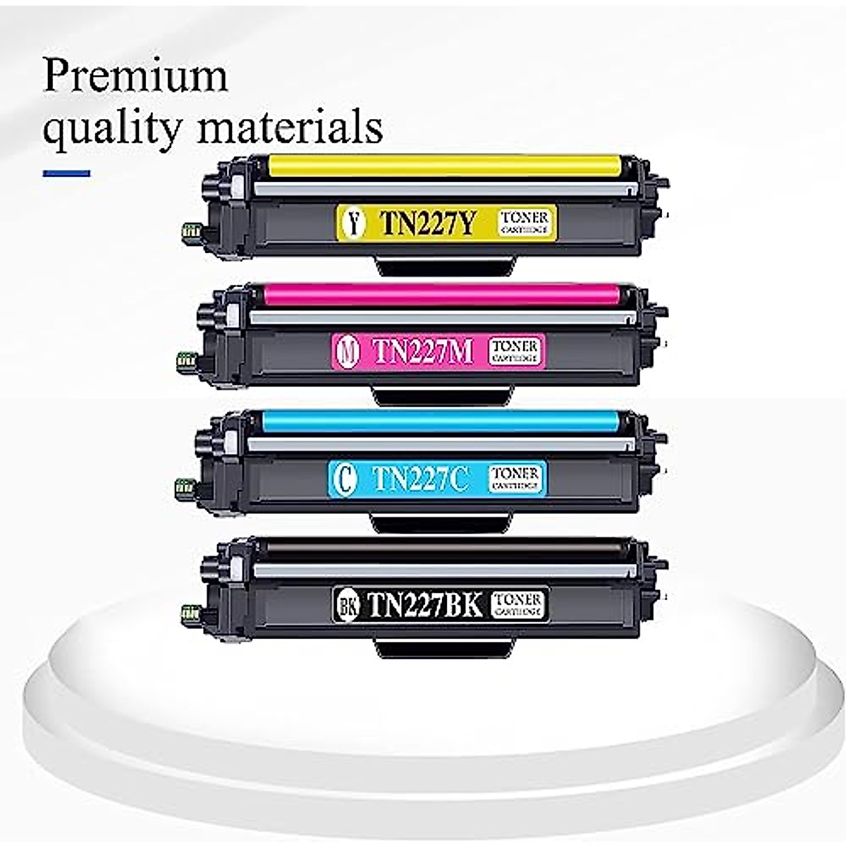 TcxLink (4 Pack) TN-227BK TN-227C TN-227Y TN-227M High Yield Toner Cartridge Replacement for TN227 MFC-L3770CDW MFC-L3710CW HL-3210CW DCP-L3510CDW Printer Toner.