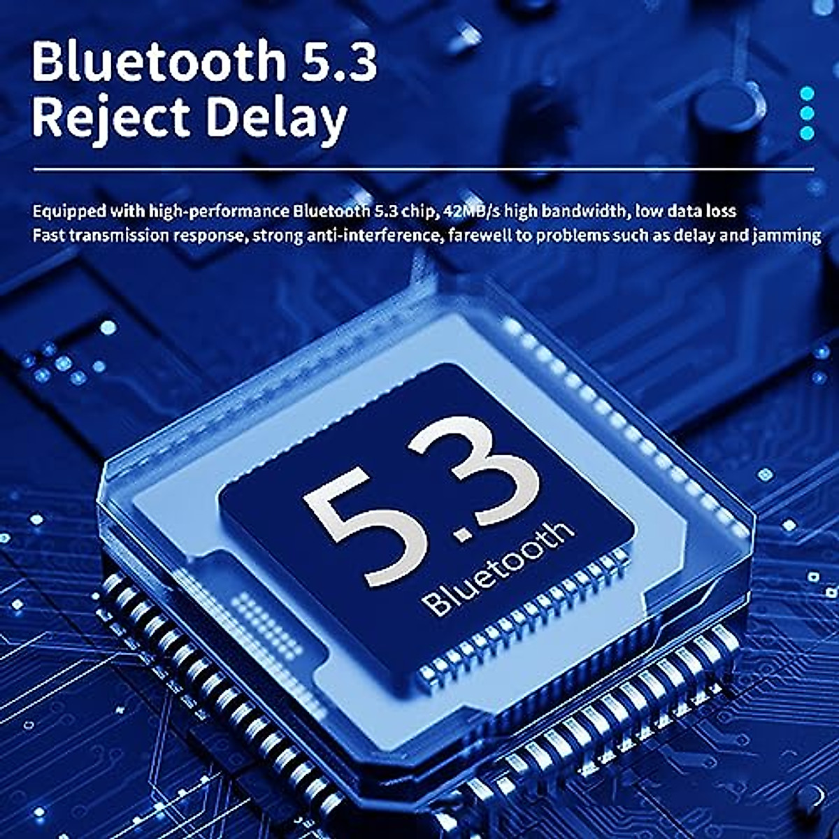 Wiykasenbos Bluetooth earpiece Open Ear Earbuds air Conduction Headphones with Microphone Noise canceling Headphones for Cell Phone IPX7 Waterproof Headphones for Sport, Running