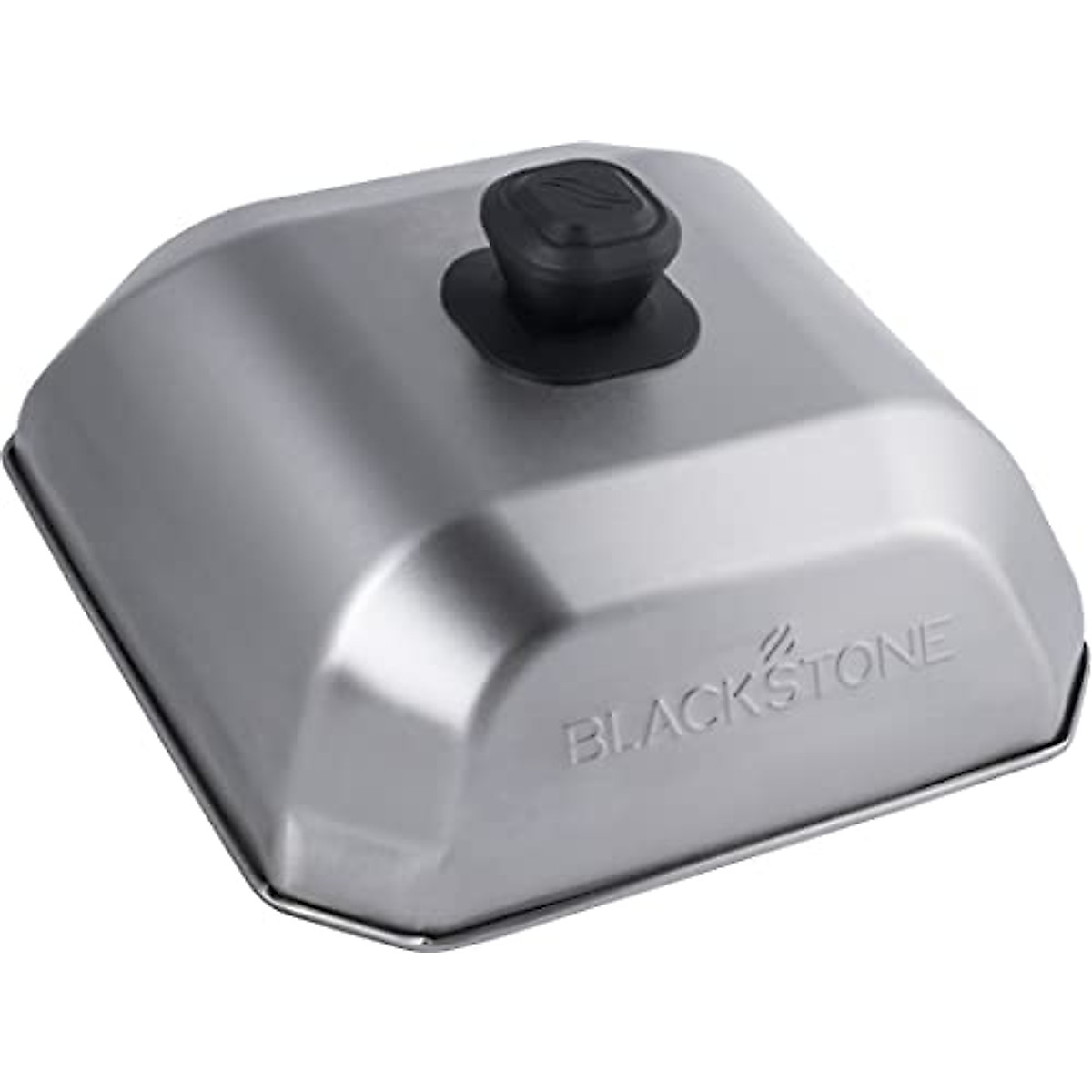 Blackstone 5555 Stainless Steel Square Basting Cover Medium (10" x 10") Flat Top Gas Grill Griddle BBQ Accessories- Cheese Melting Dome and Steaming Cover, Heat Resistant, Dishwasher Safe, Silver