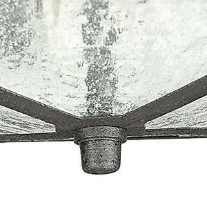 Home Decorators Collection Flushmount 2-Light Outdoor Aged Iron Lantern