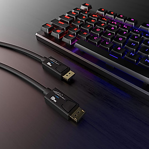 CableDirect – 8K DisplayPort & DP Cable, Special A.I.S. Shielding & Official VESA Certification – 3ft (for DP 1.4 Gaming PCs/laptops/Graphics Cards/Monitors, Supports 4K@120Hz, 144Hz/165Hz/240Hz)