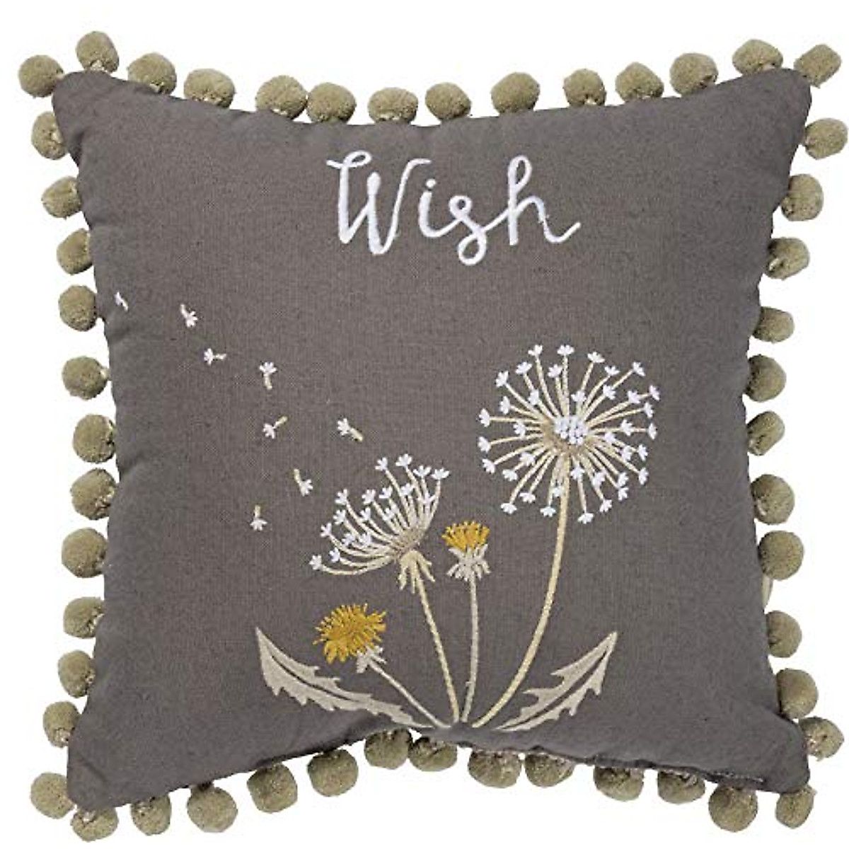 Primitives by Kathy Home Décor Pillow, 1 Count (Pack of 1), Gray