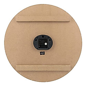 La Crosse Clock 404-3450 19.7-Inch Harper Wood Quartz Wall Clock, Brown