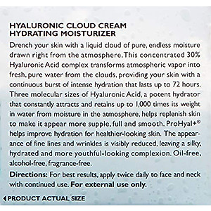 Peter Thomas Roth | Water Drench Hyaluronic Cloud Cream | Hydrating Moisturizer for Face, Up to 72 Hours of Hydration for More Youthful-Looking Skin, Fragnance Free, 1.69 Fl Oz