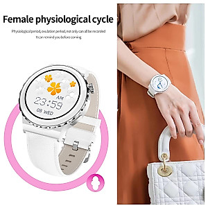 Seiconer Stylish White Smart Watch Women,Digital Sports Fitness Tracker,Heart Rate Blood Pressure Monitor, Bluetooth Call & Text,Waterproof, Personal Assistant Watches(Silver)