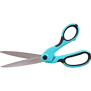 SINGER 00562 9-1/2-Inch ProSeries, 3-Pack Heavy Duty Bent Sewing Scissors Teal