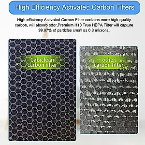 2 Pack Vital 200S H13 True Filters Replacement for LEVOIT Vital 200S Pet Allergy Air Purifier, 3-in-1 H13 Ture HEPA Filter, High-Efficiency Activated Carbon Filters, Part No.Vital 200S-RF-PA, Yellow