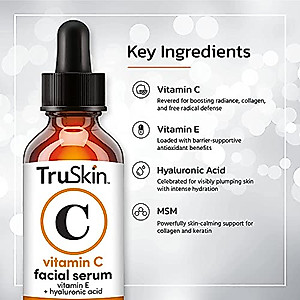 TruSkin Day-Night Anti Aging Duo, Retinol Serum & Vitamin C Serum for Face with Hyaluronic Acid, Skin Care Set Designed to Protect, Firm, Brighten, Clarify, Hydrate, Boost Collagen & Fade Pigmentation