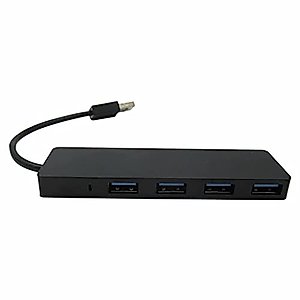 USB Hub, 4 Port USB 3.0 Hub, Ultra Slim Portable Data Hub Applicable for PC Mac Laptop Desktop