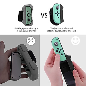 Dance Switch Wristband, Wrist Bands for Dance Switch 2024 2023 2022 2021, Adjustable Elastic Straps for Joy-Cons Controller (2 Packs for Kid) Black