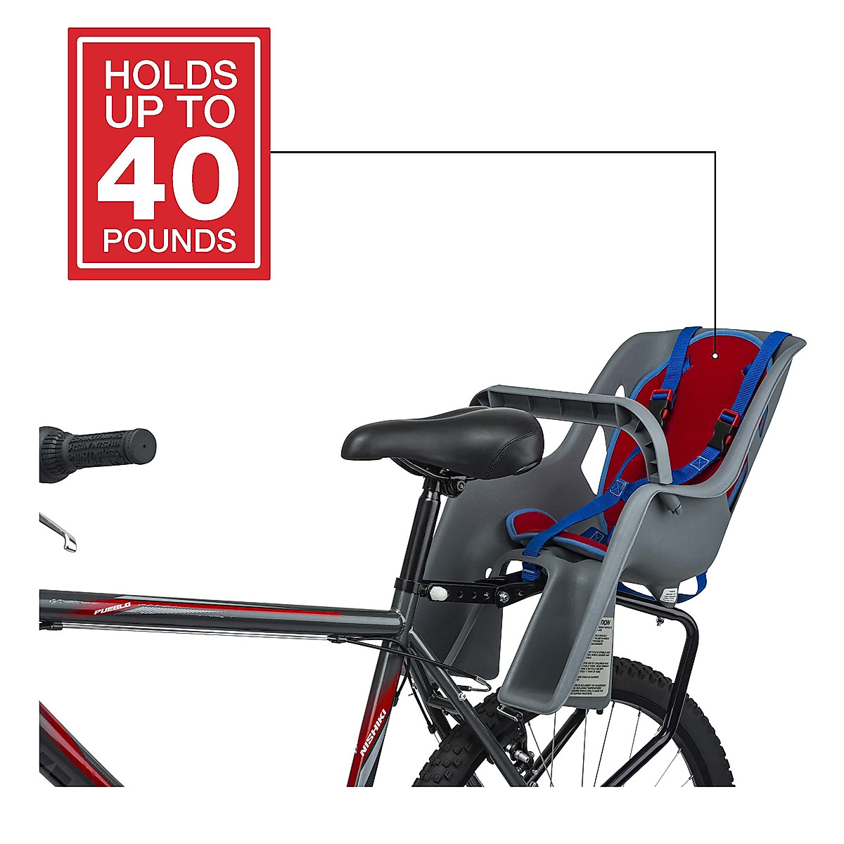 Bell COCOON 300 Child Bicycle Carrier , Red/Gray Cocoon 300