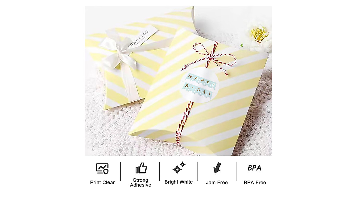 MaxGear 2-inch Round Sticker Labels for Inkjet & Laser Printers