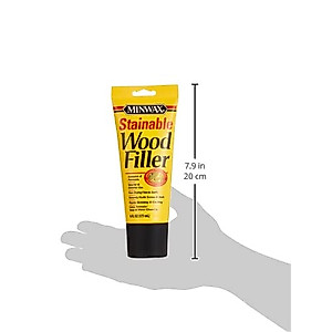 6 oz Minwax 42852 Natural Stainable Wood Filler Interior/Exterior Wood Filler