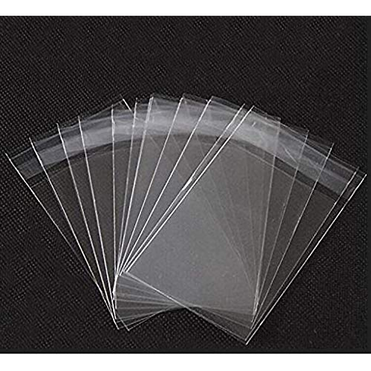 100 Pack 4 3/4in. X 6 1/2in Clear Resealable Cello/Cellophane Treat Bags Self Sealing Bags Food Safe for Cookie Candle Soap Candy Bakery Gift