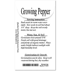 BIG PACK - (500+ Seeds) Hot Pepper Combo I - Bhut Jolokia Ghost Pepper, Habanero Orange, Habanero Red, Jamaican Yellow, Jamaican Red Pepper Seeds- Non-GMO Seeds by MySeeds.Co (BIG PACK - Hot Pepper I)