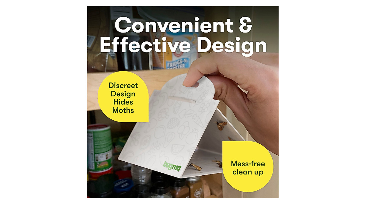 BugMD Pantry Pest Traps - Effective Moth Killer for Kitchen