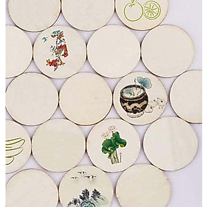 10 Pcs Wood Circles for Crafts,7 Inch Unfinished Round Wooden Discs, Door Hangerwood Canvas Circle, Door Designwood Plaque, Wooden circlesDIY Crafts