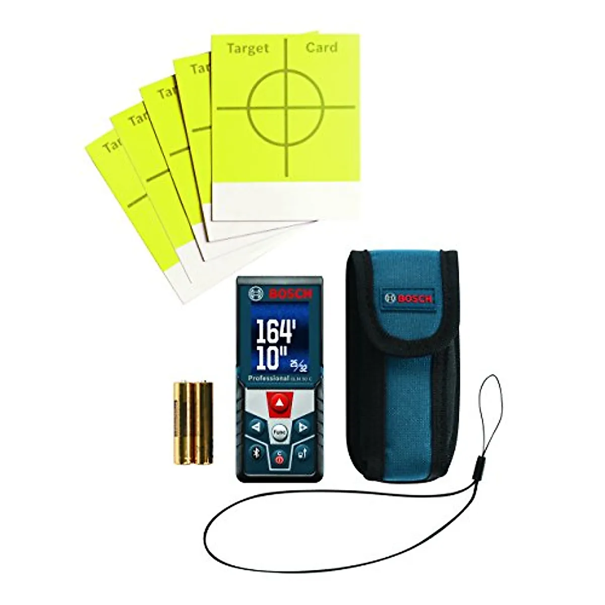 BOSCH Blaze GLM50C Bluetooth Enabled 165ft Laser Distance Measure with Color Backlit Display