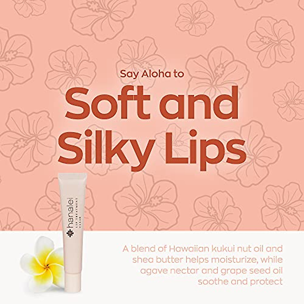 Cruelty-Free and Paraben-Free Lip Treatment to Soothe Dry Lips by Hanalei – Made with Kukui Oil, Shea Butter, Grapeseed Oil – Made in USA – Clear Travel-Size 3 Pack (5ml/5g/0.17oz x 3 tubes)