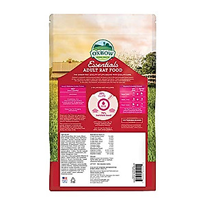 Oxbow Essentials Adult Rat Food - All Natural Adult Rat Food - 3 lb.