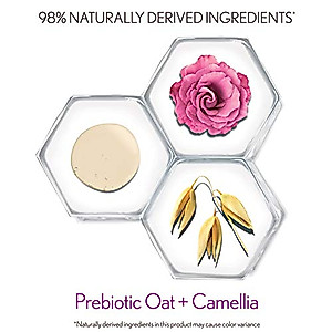 Aveeno Soothing Body Wash for Sensitive Skin with Prebiotic Oat Camellia Cleansing Wash for SoftFeeling Skin Formulated Without Sulfates Parabens Phthalates Dyes fl., Cream, 18 Fl Oz