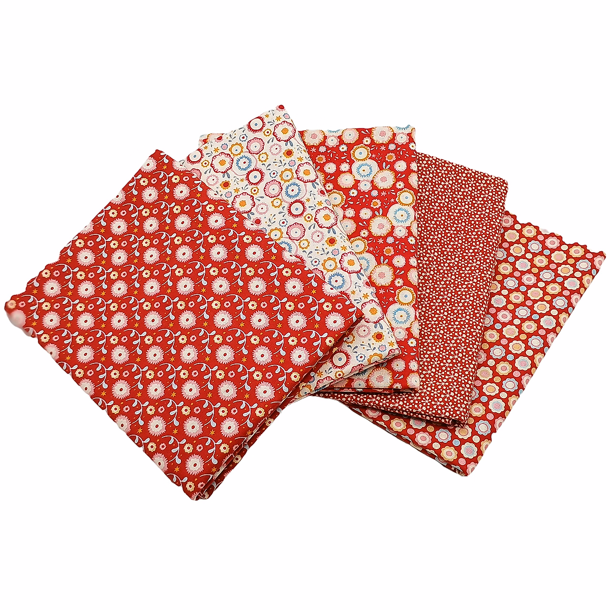 iNee Candy Bloom Fat Quarters Fabric Bundles, Quilting Sewing Precut Cotton Fabric, 18 x 22 inches, Candy Bloom