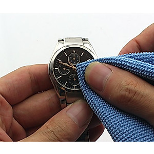 Microfiber Cleaning Cloths - 6 Pack, Blue, 6"x 7" Inch