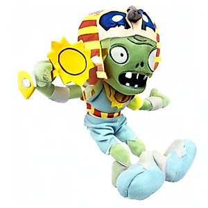 JHESAO 12" Plants and Zombies Plush RA Zombie Toys PVZ Plushies 1 2 Stuffed Soft Doll Sun Zombie Toy