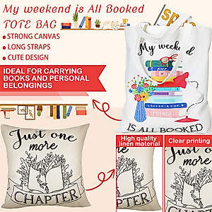 Tioncy 5 Pcs Book Lovers Gifts for Book Lovers Includes Tote Bag 12oz Wine Tumbler Pillow Case Socks Bookmark Christmas Appreciation Gift for Readers Club Teacher Students Librarians (Vivid Style)