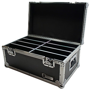 Harmony Audio Cases HC8SLIMPAR64 Light Flight Road Case Compatible with Chauvet SlimPAR 64 x 8
