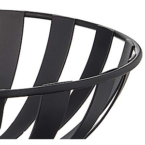 Spectrum Diversified Stripe Fruit Bowl, 1 EA, Black