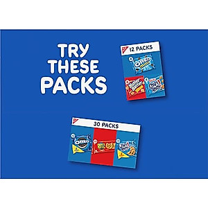 Nabisco Classic Mix Variety Pack, OREO Mini, CHIPS AHOY! Mini, Nutter Butter Bites, RITZ Bits Cheese, 20 Snack Packs