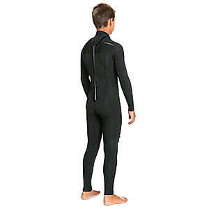 Quiksilver Boys 4/3 Sessions Back Zip Wetsuit - Black | 8