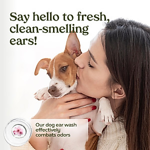 Pawfume Gentle Ear Cleaner for Dogs – Natural Dog Ear Cleaner Solution – Ear Wax Cleaner for Dogs Ear Treatment for Dogs – Dog Ear Wash Ear Cleaning Solution for Dogs – Dog Ear Wash Cleaner