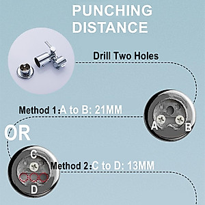 All Metal Shower Head Holder,180° Adjustable Shower Wand Holder with Handle,Handheld Shower Head Holder,Shower Head Holder Wall Mount,Handheld Shower Head Bracket