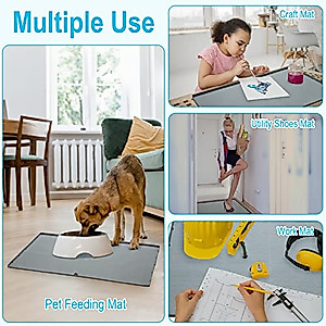 Cibeat 34x22 Under Sink Mat, 34"x22", Grey