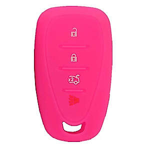 KAWIHEN Silicone Key Fob Cover Compatible with 2016-2020 Chevrolet Chevy Camaro Cruze XL8 Malibu HYQ4EA 1551A-4EA