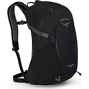 Osprey Hikelite 18 Hiking Backpack, Black & Hydraulics Backpack Water Reservoir