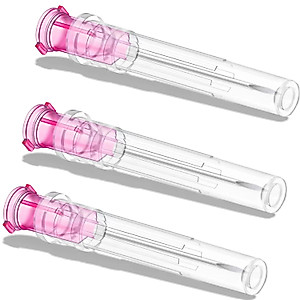 100Pcs 18Gauge 1 Inch Lab Dispensing Needle Accessories for Industry Precision Applications, Scientific Research, Animal and Plant Supplies, Individually Sealed Package