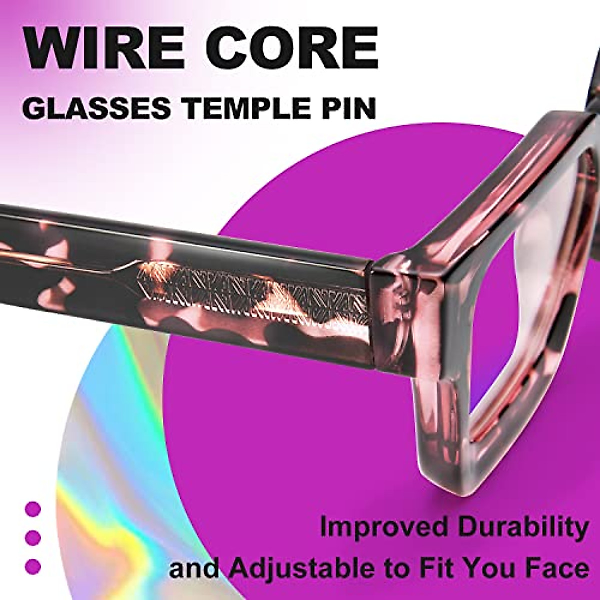 VISOONE Blue Light Blocking Glasses with TR90 Rectangle Frame and Chic Preppy Look for Women Men RIVER