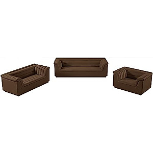 Meridian Furniture 192Brown-S Cascade Collection Modern | Contemporary Velvet Upholstered Sofa with Soft Brown Velvet Fabric, Deep Channel Tufting, Curved Arms, 94" W x 34" D x 28" H, Brown