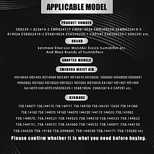 luclyyasys Upgraded Humidifier Bottle Valve Cap Assembly 509229-1 ESK509229-1 822419-2 EA1407 822419-2 EMR824117 Compatible with Emerson MoistAir Essick Air Kenmore Humidifier Parts-1 Year QA