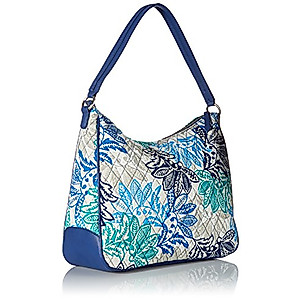 Vera Bradley Women's Cotton Vivian Hobo Satchel Purse, Santiago, One Size