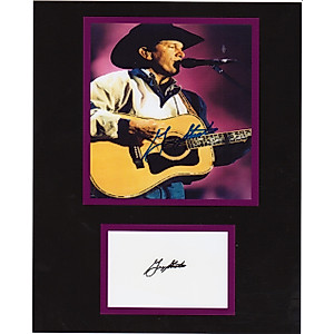 George Strait 8 X 10 Autograph Photo Display on Glossy Photo Paper