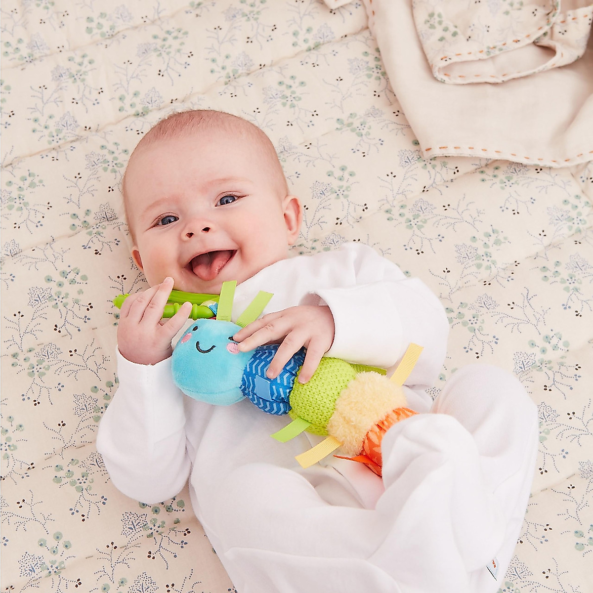 Early Learning Centre Blossom Farm Hanging Sensory Toy Plushie Bundle Includes Martha Moo, Lulu Lamb, Tweet Chick, and Cookie Caterpillar, Kids Toys for Ages 0+, Amazon Exclusive